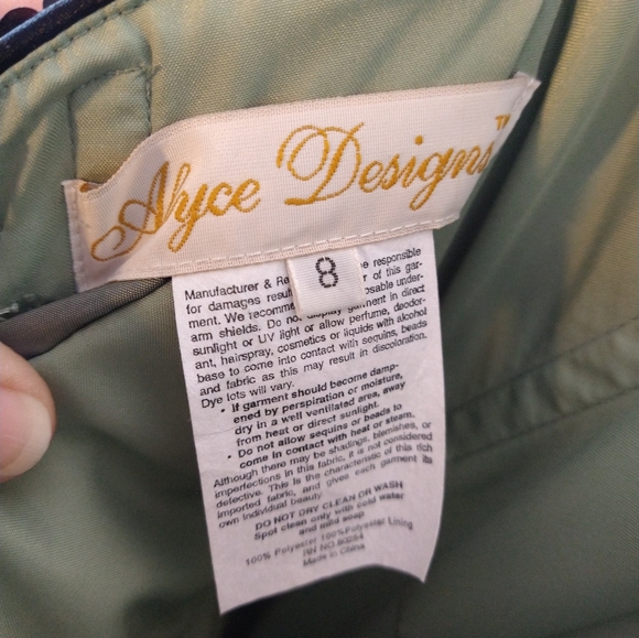 Alyce Design | Dresses | Alyce Designs Seafoam Green Black Sequin Jewel ...